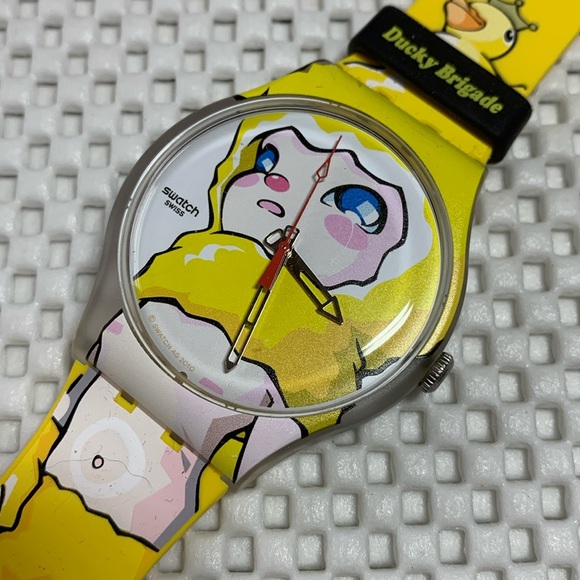 Swatch | Accessories | Swatch Watch Suoz13 Ducky Brigade | Poshmark
